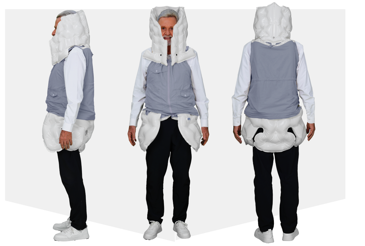 Wearable Anti-fall Airbag Vest to protect elderly from hip fracture ...